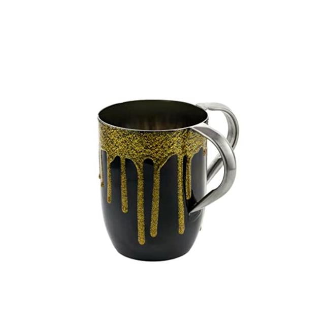 Godinger Black Enamel Gold Glitter Washing Cup - Walmart.com