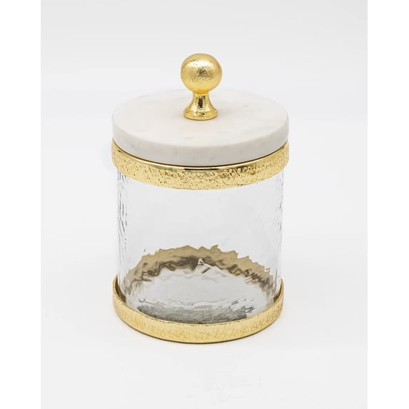 Godinger Canister Storage Container, Glass Storage Canister, Marble ...