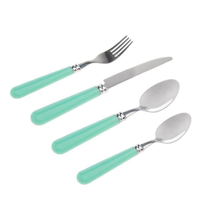 Godinger Claro Mint Acrylic Flatware Set - 16 Piece - Walmart.com
