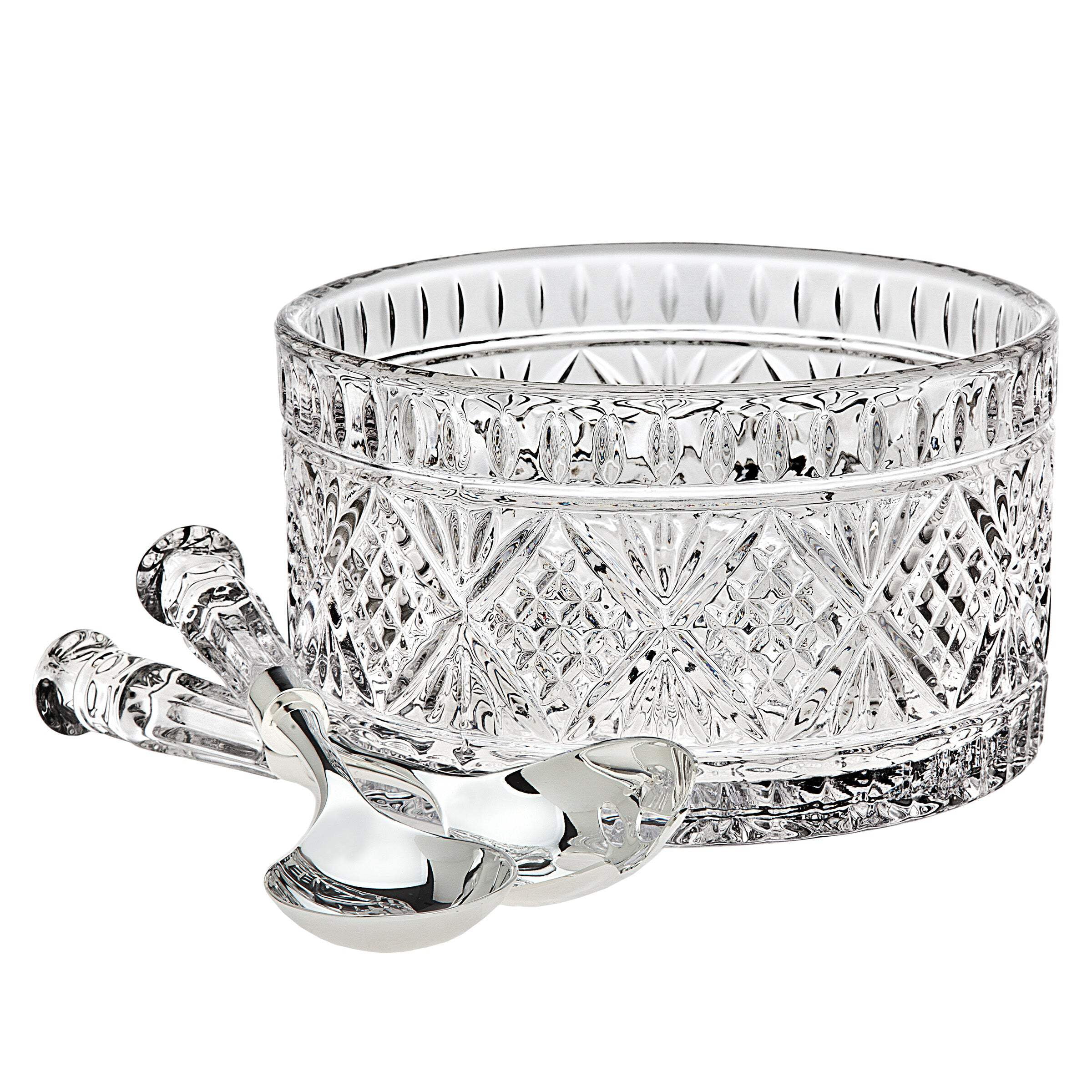 Godinger Dublin Crystal 3-Piece Salad Bowl Serve Set - Walmart.com