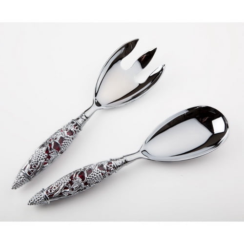 Godinger Fill Grape Spoon/Fork Red Chrome - Walmart.com