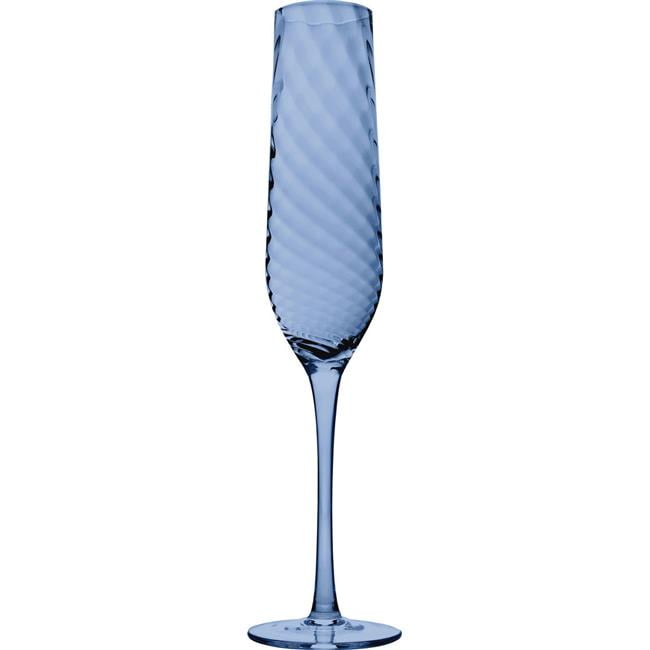 Godinger Infinity Blue Champagne Flute Glass - Walmart.com