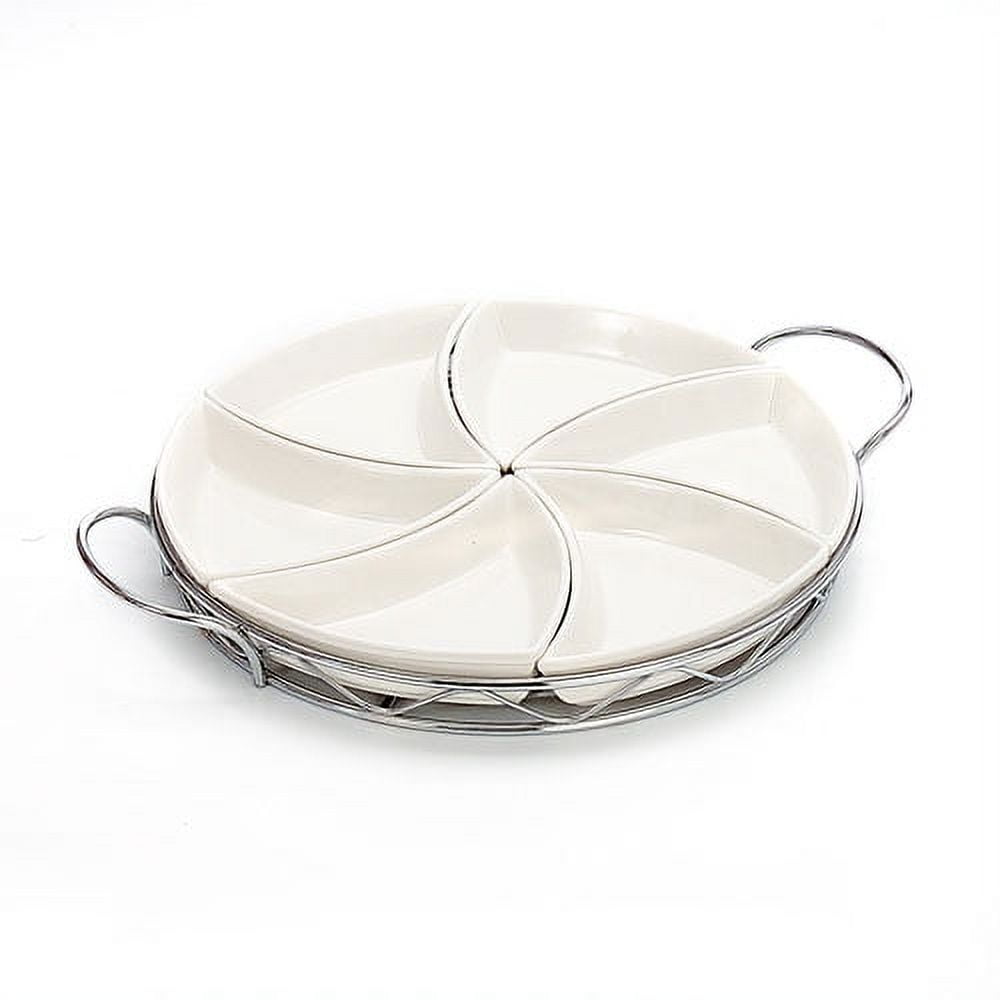 Godinger Silver 6-Section Porcelain Relish Dish - Walmart.com