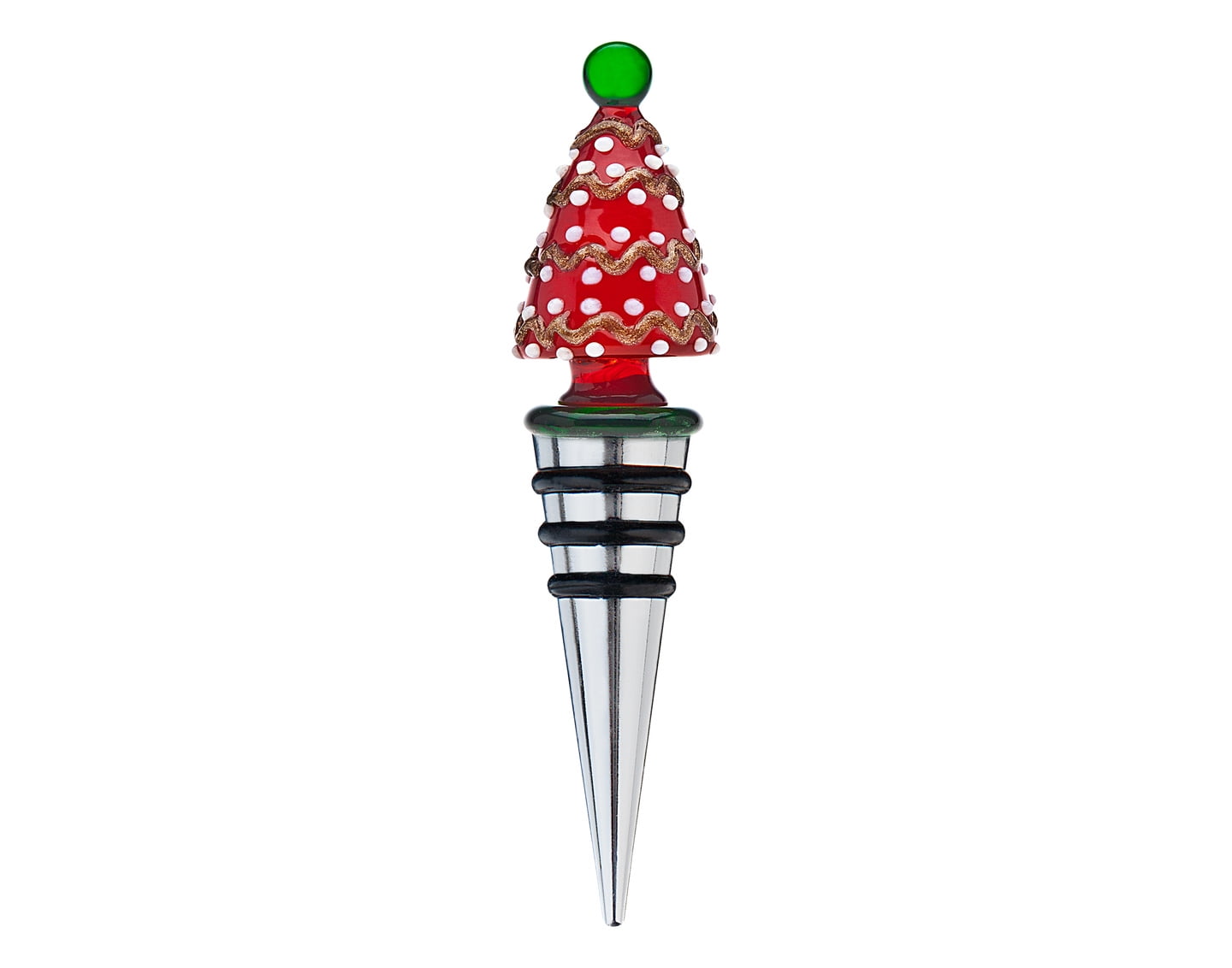 Godinger Silver Art Co., Ltd Red Holiday Tree Bottle Stopper - Walmart.com