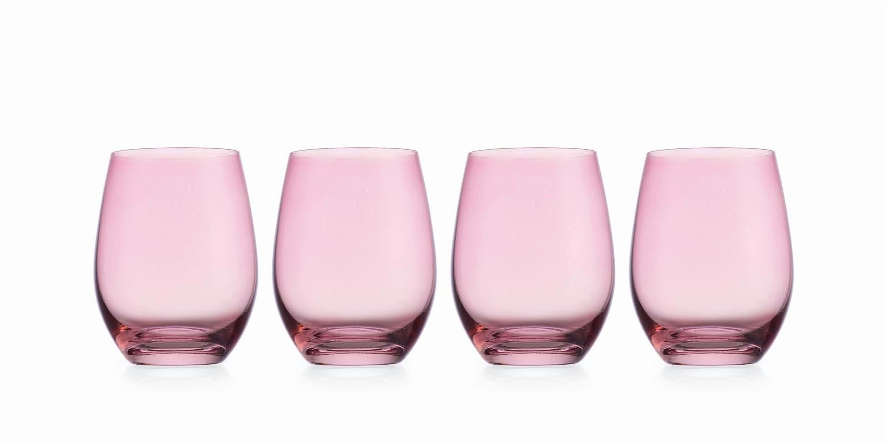 Godinger Double Old Fashioned Wine Glasses, Martini Glasses, Stemless ...