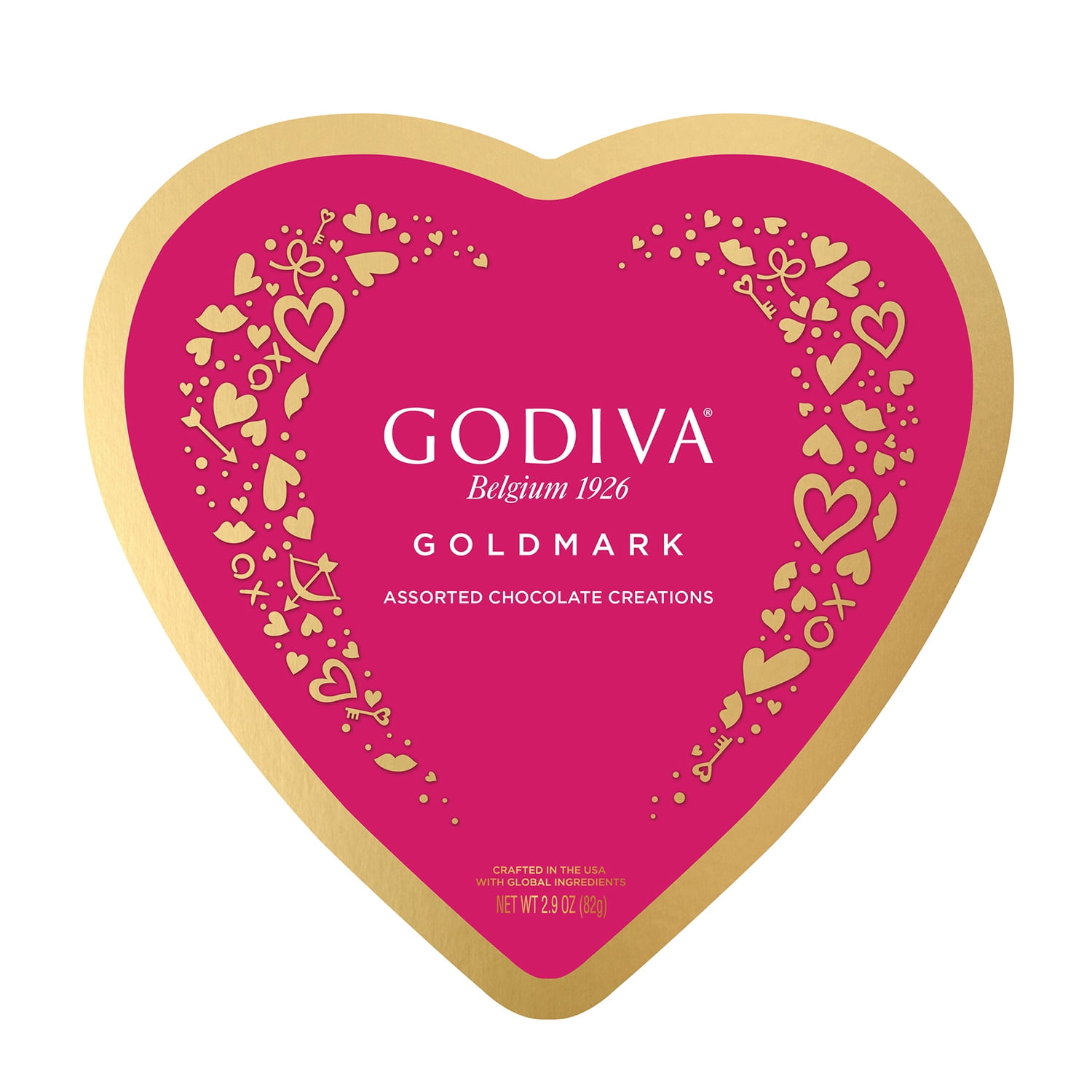 Godiva Valentine's Day Assorted Chocolate Heart Box, Goldmark ...
