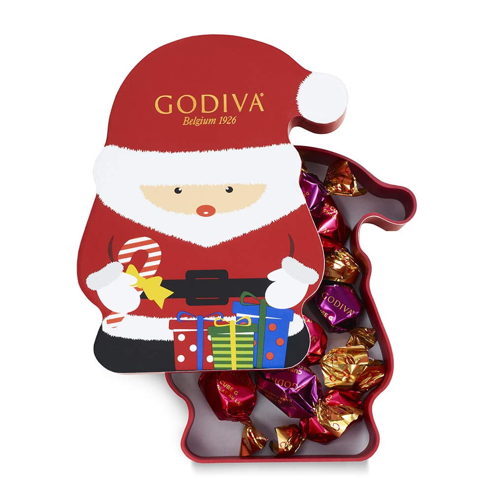 Godiva Chocolatier - Holiday Santa Box: 8pc Assorted Dark & Milk ...