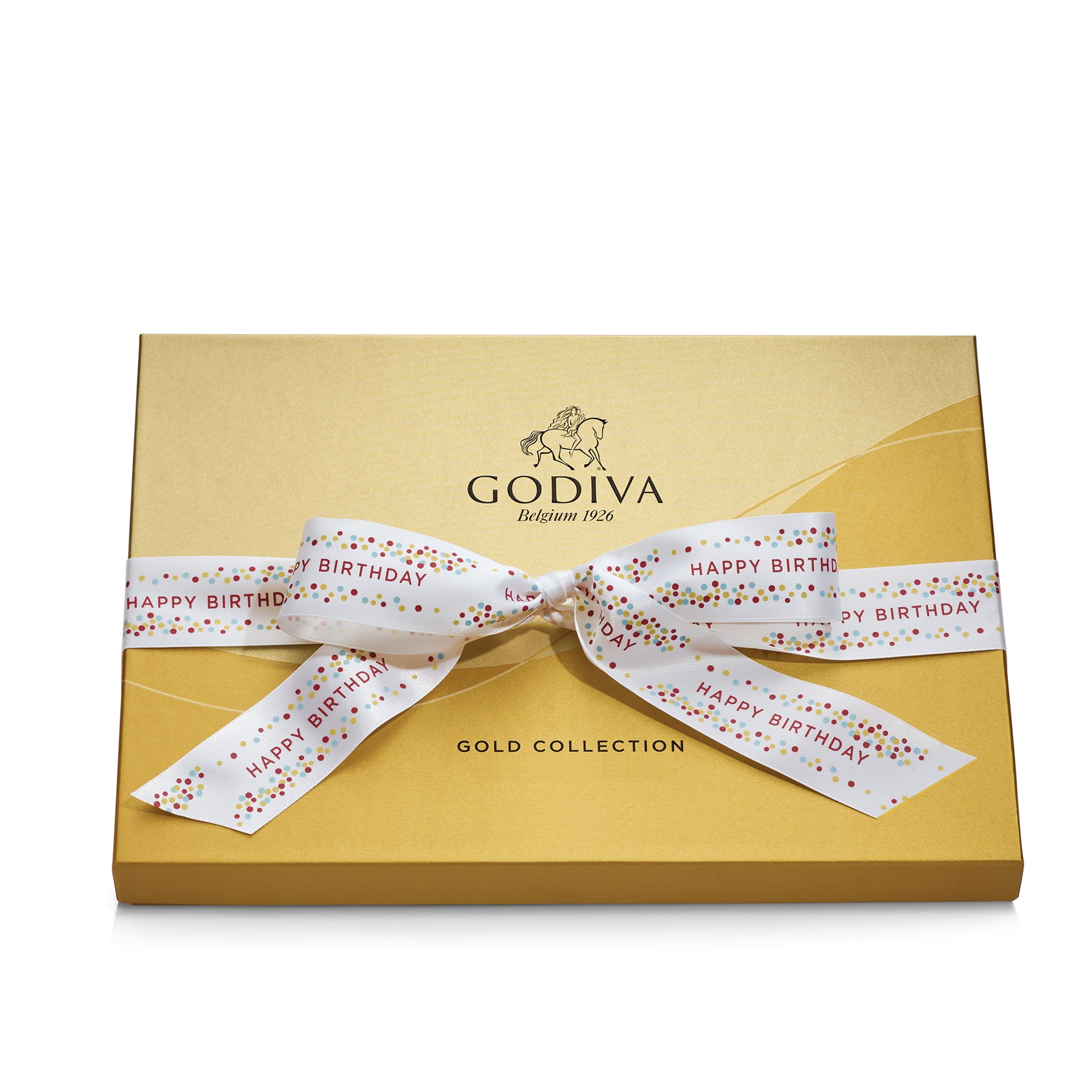 Godiva Chocolatier Birthday Ribbon 36-Piece Assorted Chocolate Gift Box ...