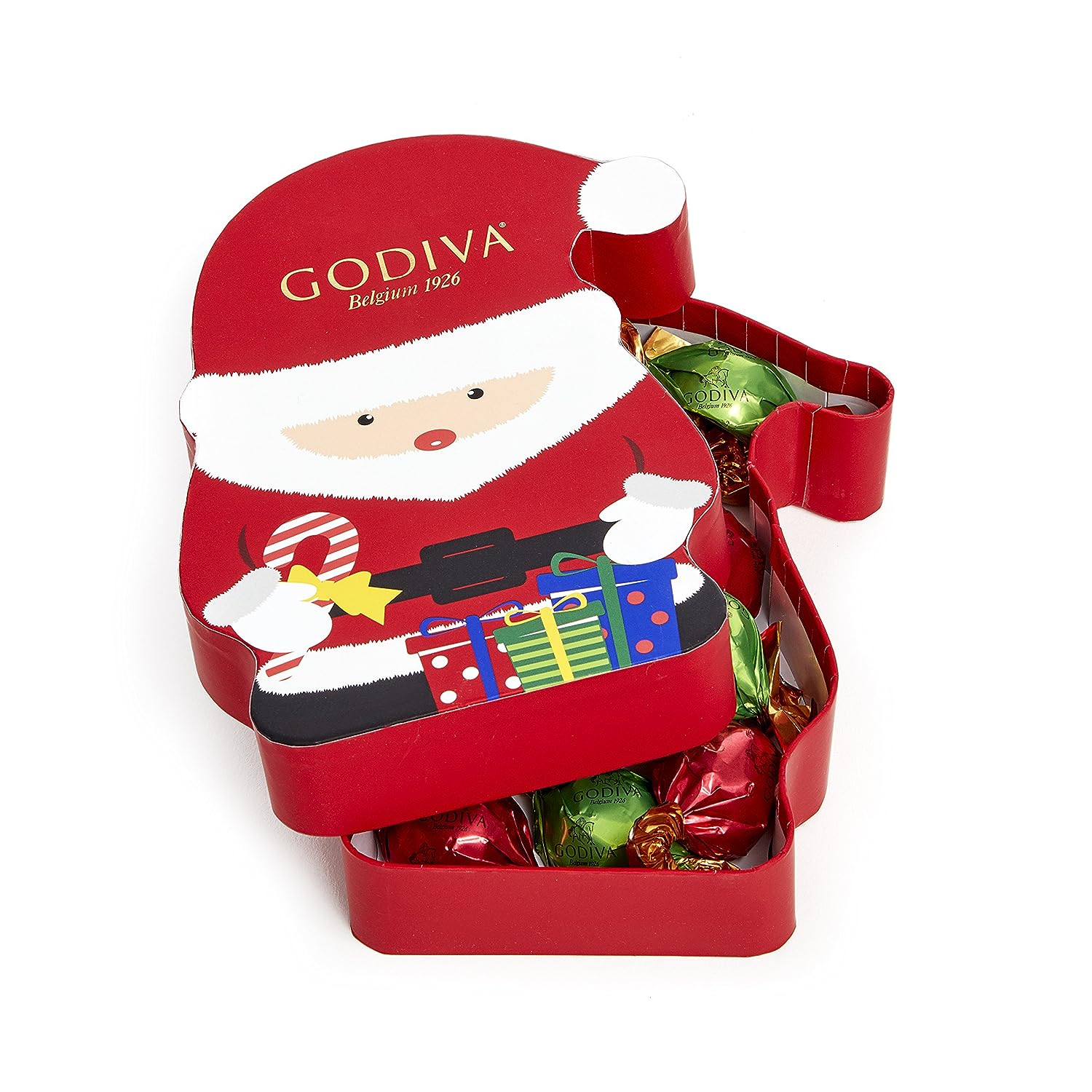Godiva Chocolatier Christmas Santa Gift Box with 8pcs Individually ...