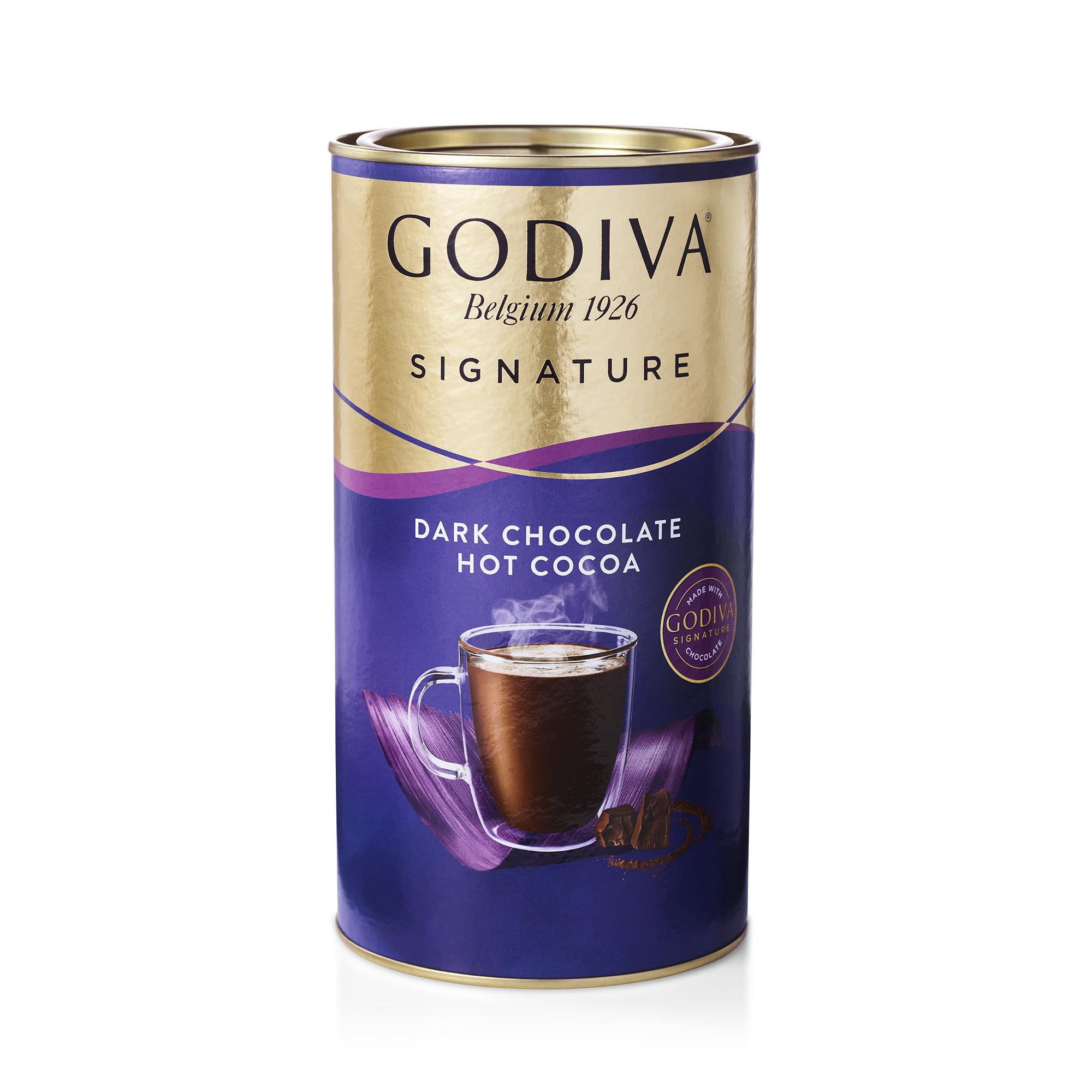 Godiva Chocolatier Dark Chocolate Cocoa Canister - Walmart.com