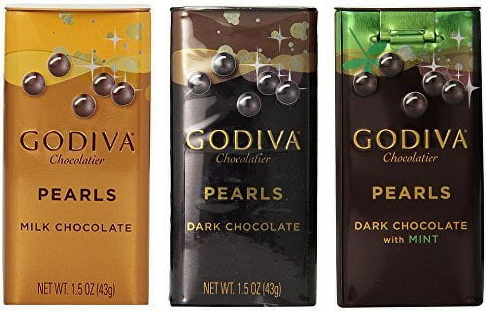 Godiva Chocolatier Pearls Variety Pack (Dark, Milk, Mint) - Walmart.com
