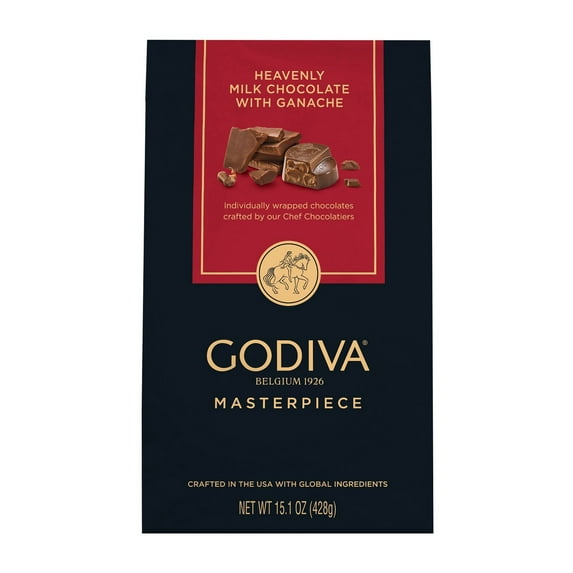 Godiva Ganache Masterpiece Milk Chocolate, 15.1 Ounce - Walmart.com