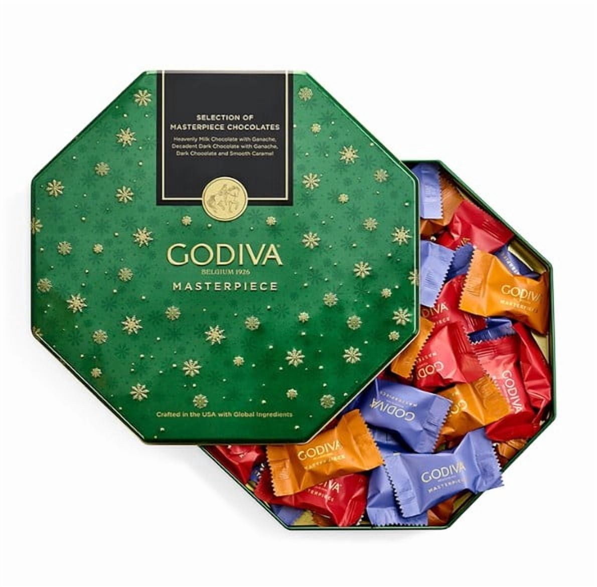 Godiva Holiday Masterpiece Gift Tin Box Set, Assorted Milk & Dark ...