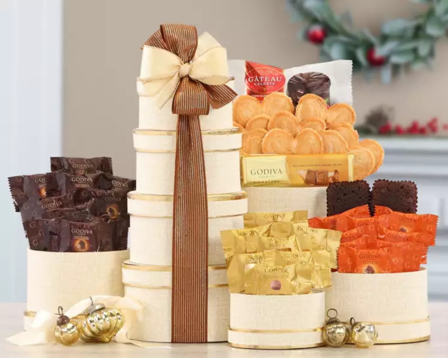Godiva and More Holiday Gift Tower – Premium Chocolate Gift Set for ...