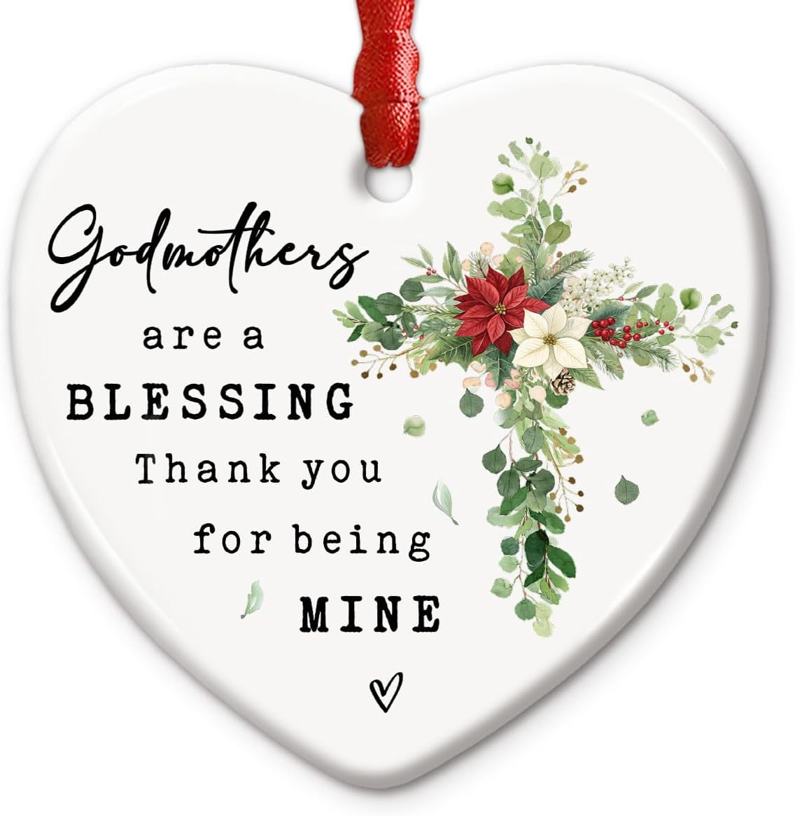 Godmother Ornament 2025 - Thank You Message from Godchild, Christmas ...