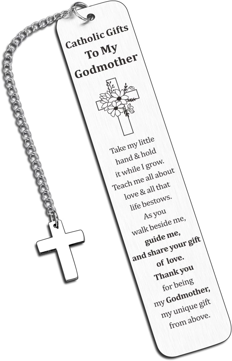Godmother Proposal Gift Bookmark for Godmother from Godchild, Catholic ...