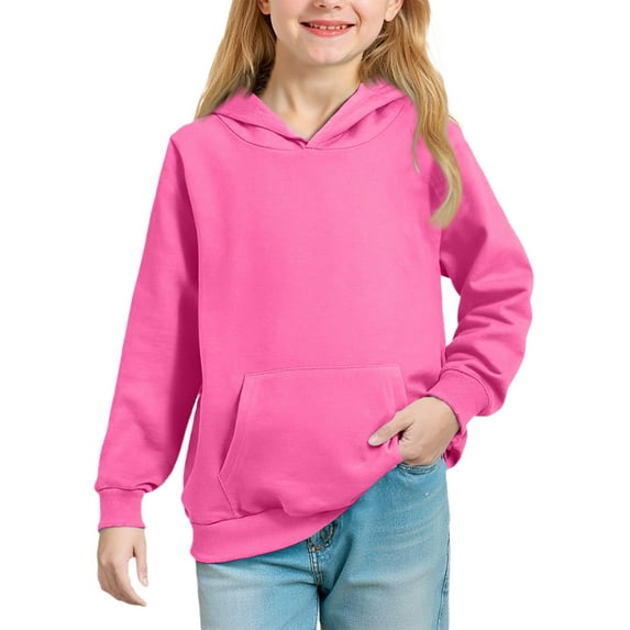 Godokuleh Hoodies for Girls Causal Long Sleeve Cute Pullover Solid ...