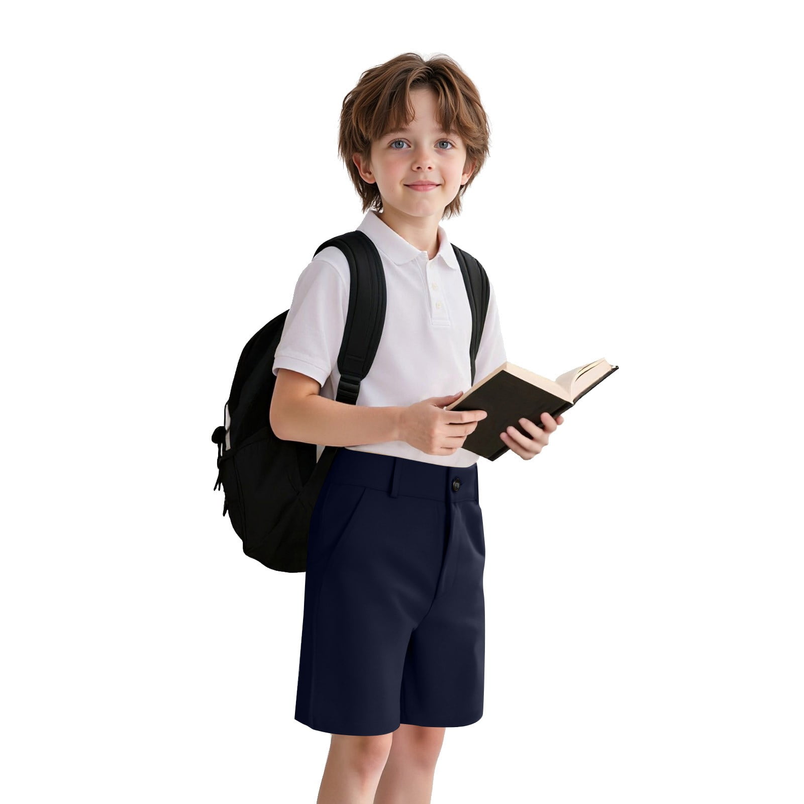 Godokuleh Uniform Shorts for Boys Casual Wide Leg Stretch Golf Shorts ...