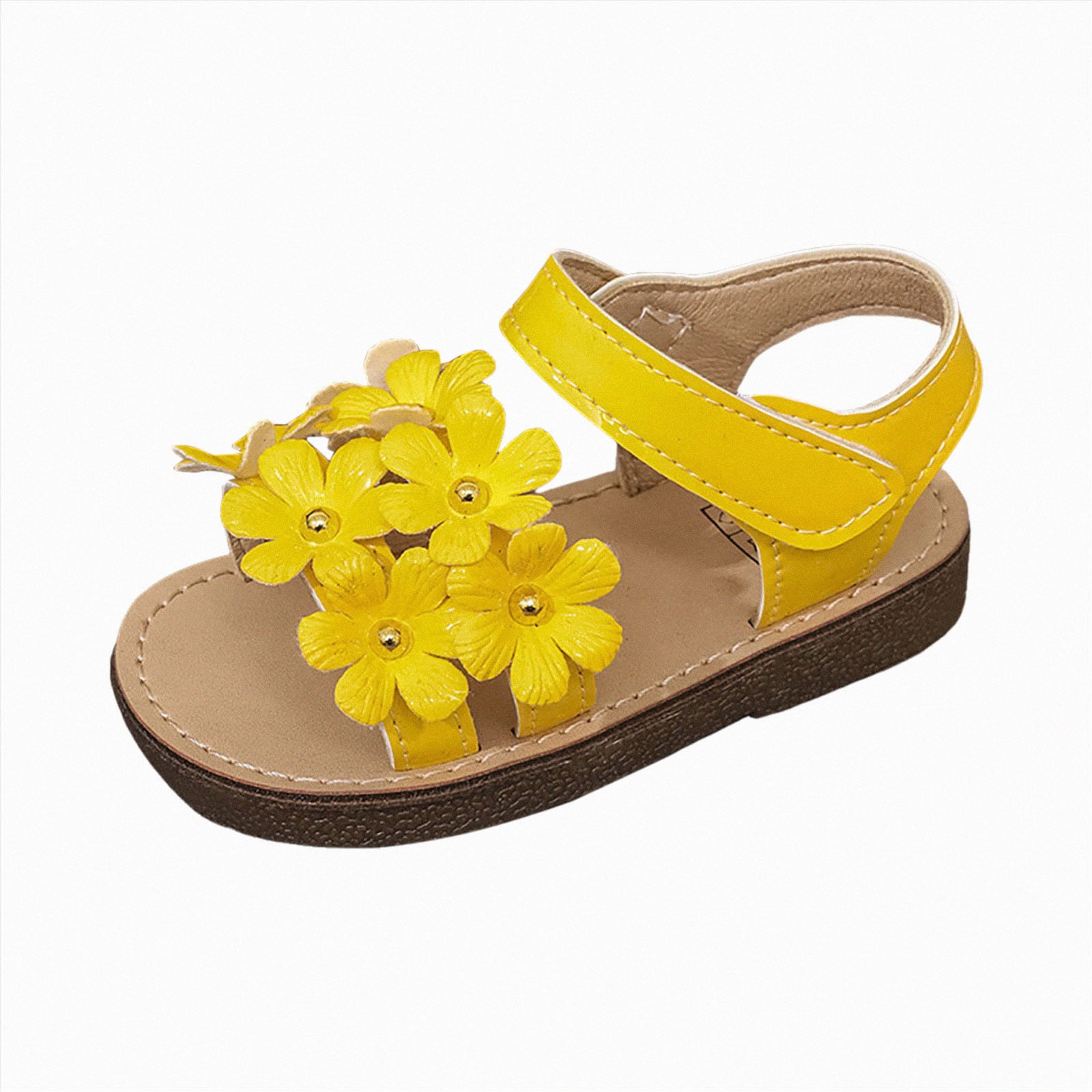 Godom Girl Sandals Flower Girl Dress Shoes Open Toe Summer Flats for ...