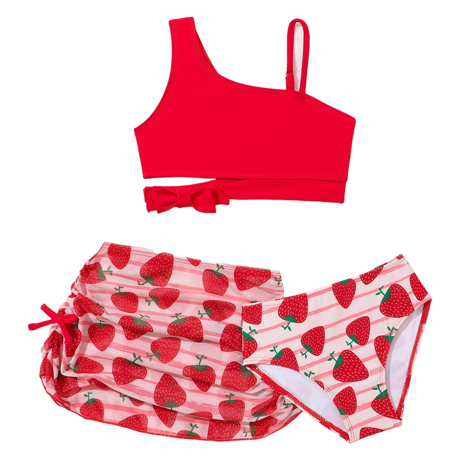 Godom Girls Bathing Suit 3 Piece Bikini Quick Dry Swimwear Sun ...