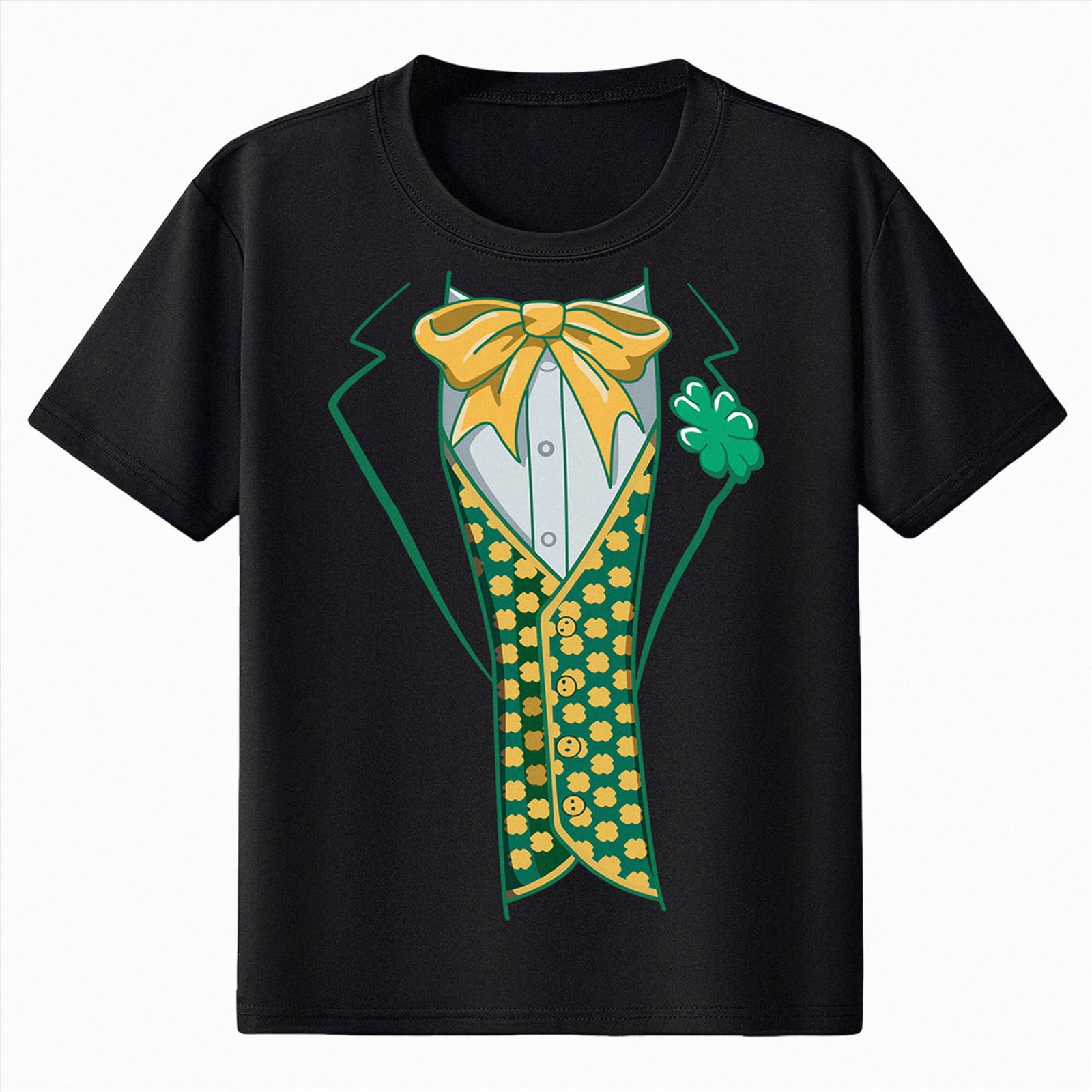 Godom Kids St.Patrick's Day Shirt for Boys Girls Clover T-Shirts Short ...