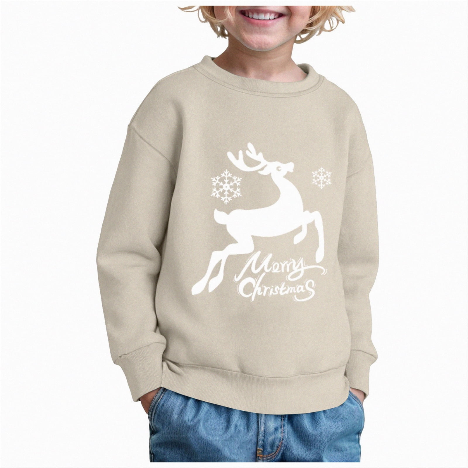 Godom Pullover for Child Toddler Boys and Girls Sweater Coat Round Neck ...