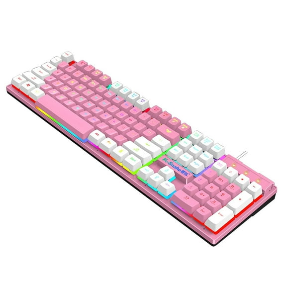 Godom USB Wired Gaming Keyboard With Rainbow LED Backlight Silent ...
