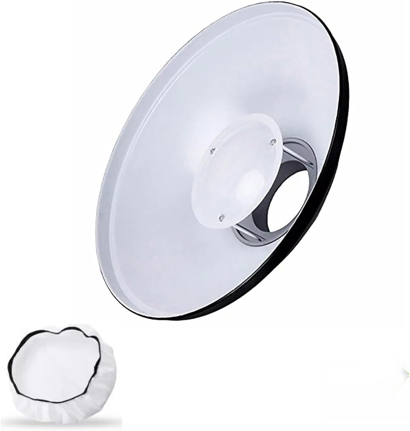 Godox 16.5inch/42cm White Beauty Dish Bowens Mount Reflector w/White ...