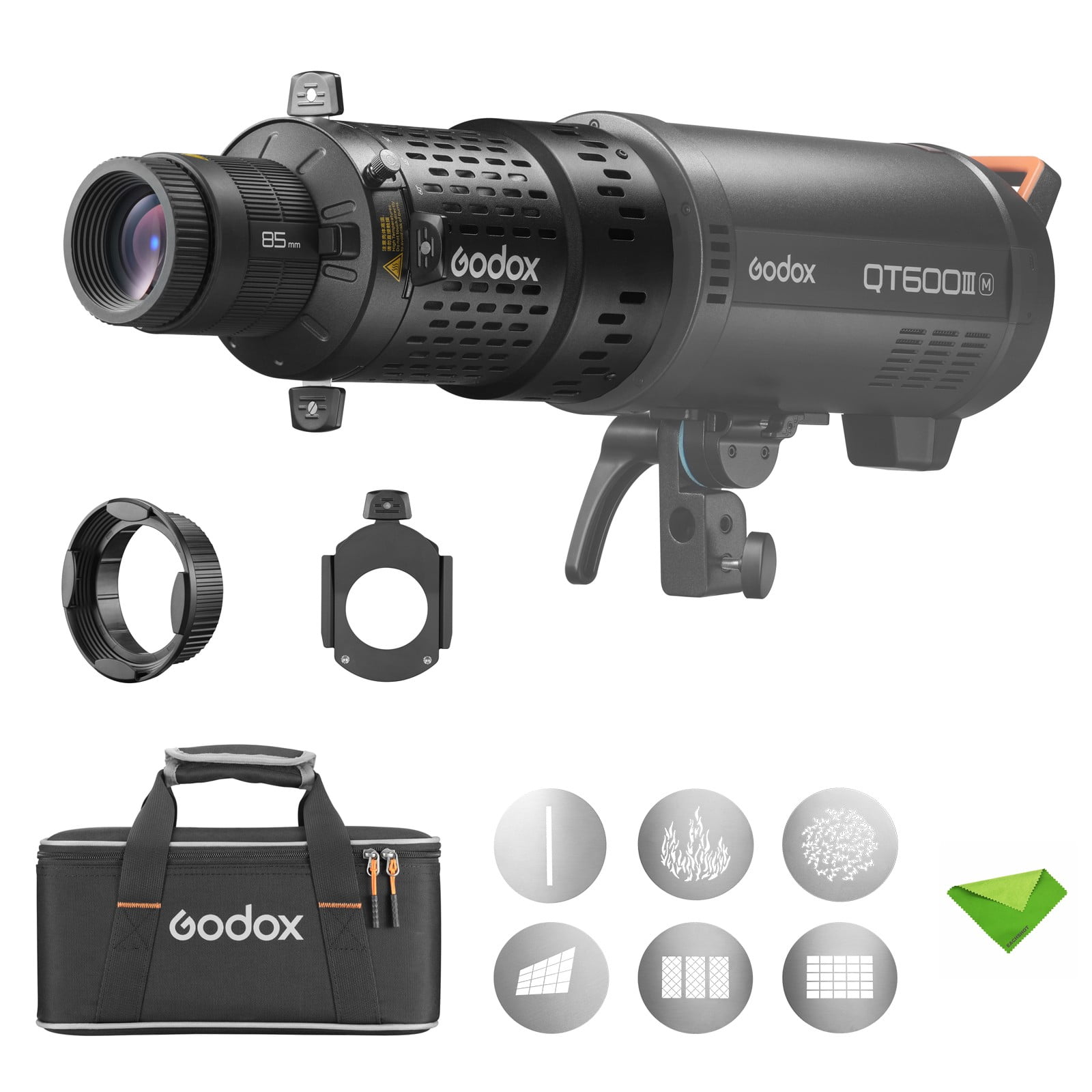 Godox BFP Flash Projection Attachment for Bowens Mount Flash Speedlight ...