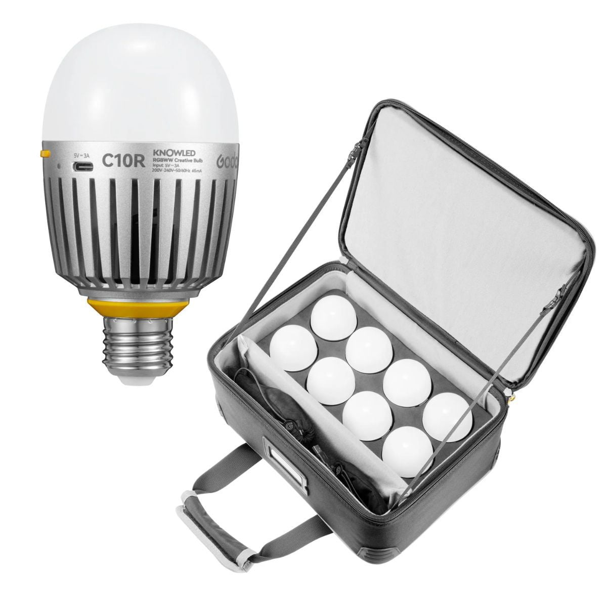 Godox C10R KNOWLED RGBWW Creative Bulb (8-Light Kit) - Walmart.com