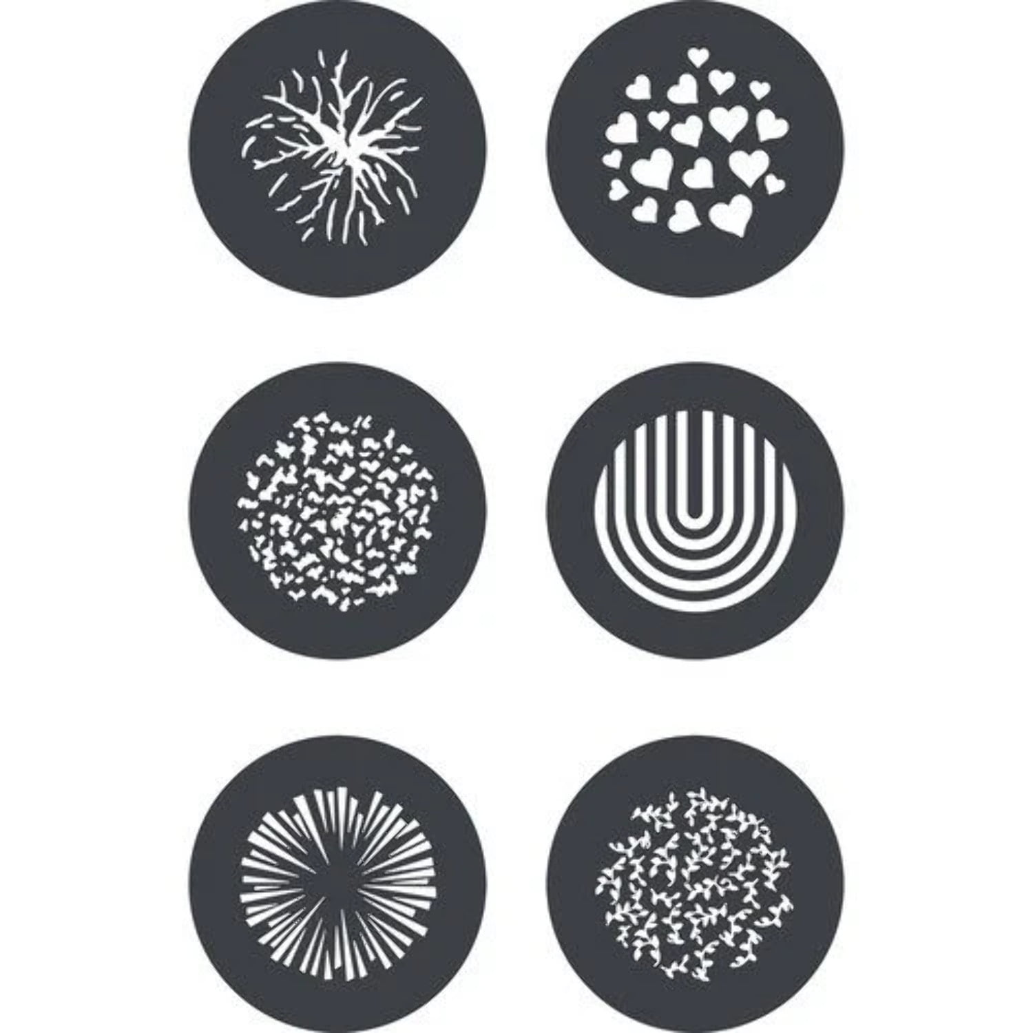 Godox GPGS2 Gobo Set for MG1200Bi Spotlight Mount (6-Pack) - Walmart.com