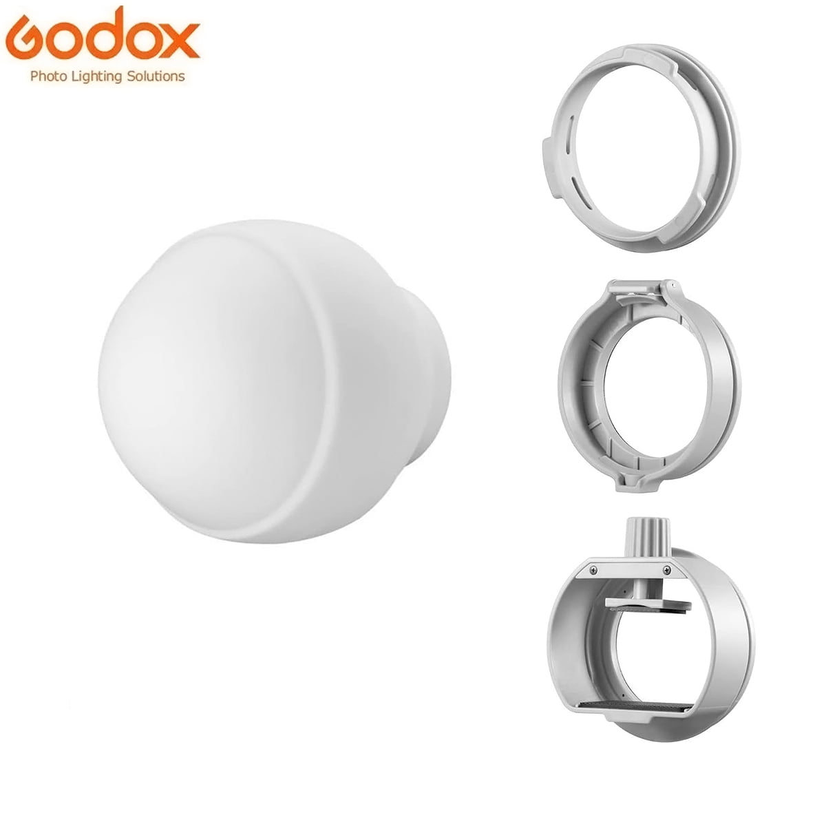 Godox ML-CD15 Diffuser Dome Kit with 3 Adapters for Photography Light ...