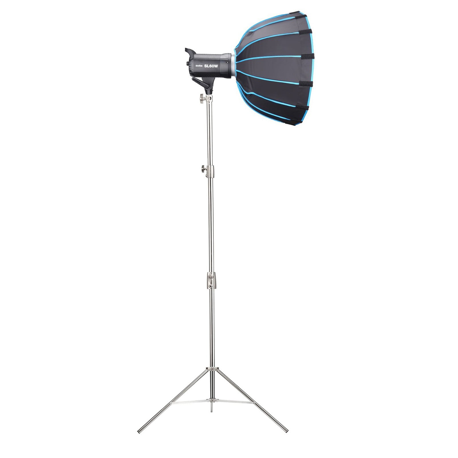 Godox SL-60W Kit with Softbox and 2.8M Stainless Steel Light Stand LED ...
