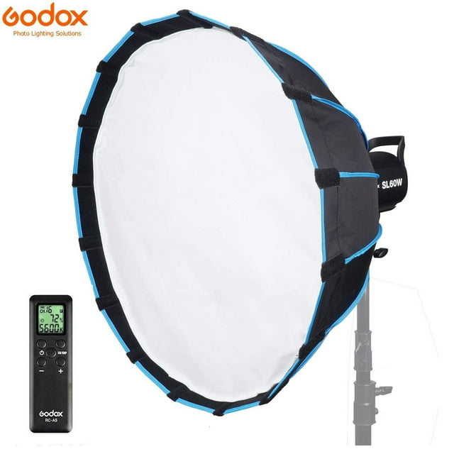 Godox SL60W Pro Photography Kit with Softbox, 5600K Studio LED Light ...