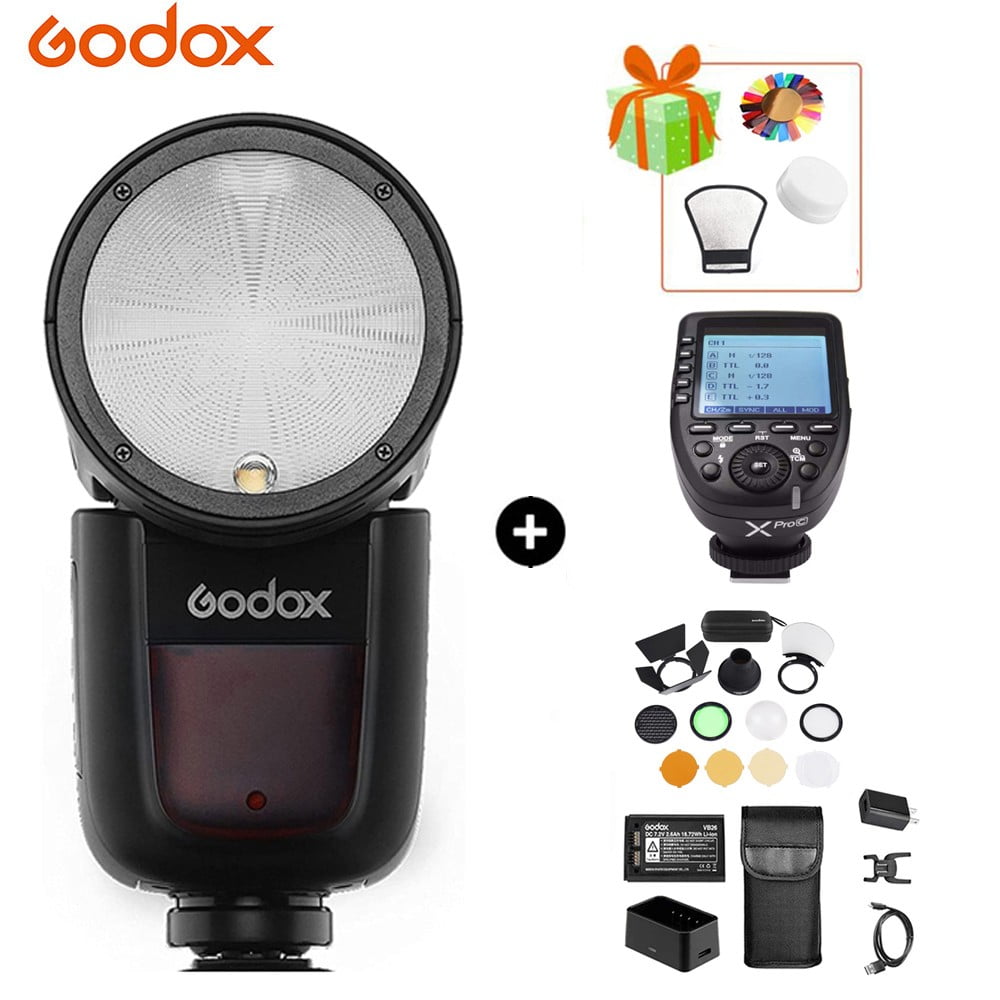 Godox V1 Photography Light Flash Speedlight for Canon with Wireless ...
