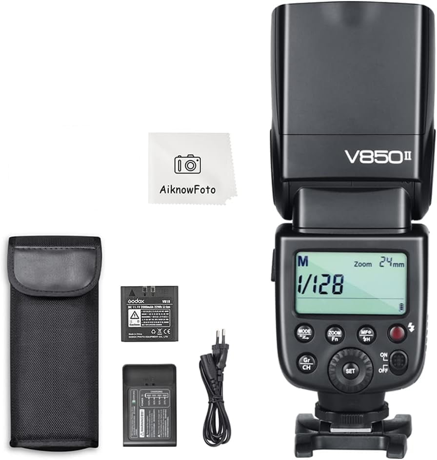 Godox V850II GN60 2.4G 1/8000s High-Speed Sync Camera Flash with ...