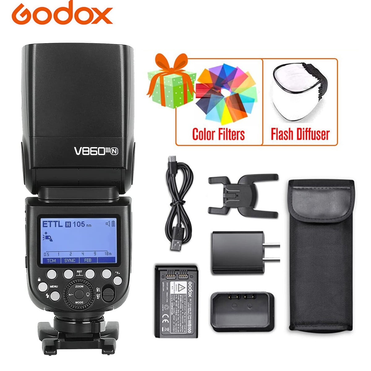 Godox V860III-N V860IIIN Camera Flash for Nikon Camera Flash Speedlite ...