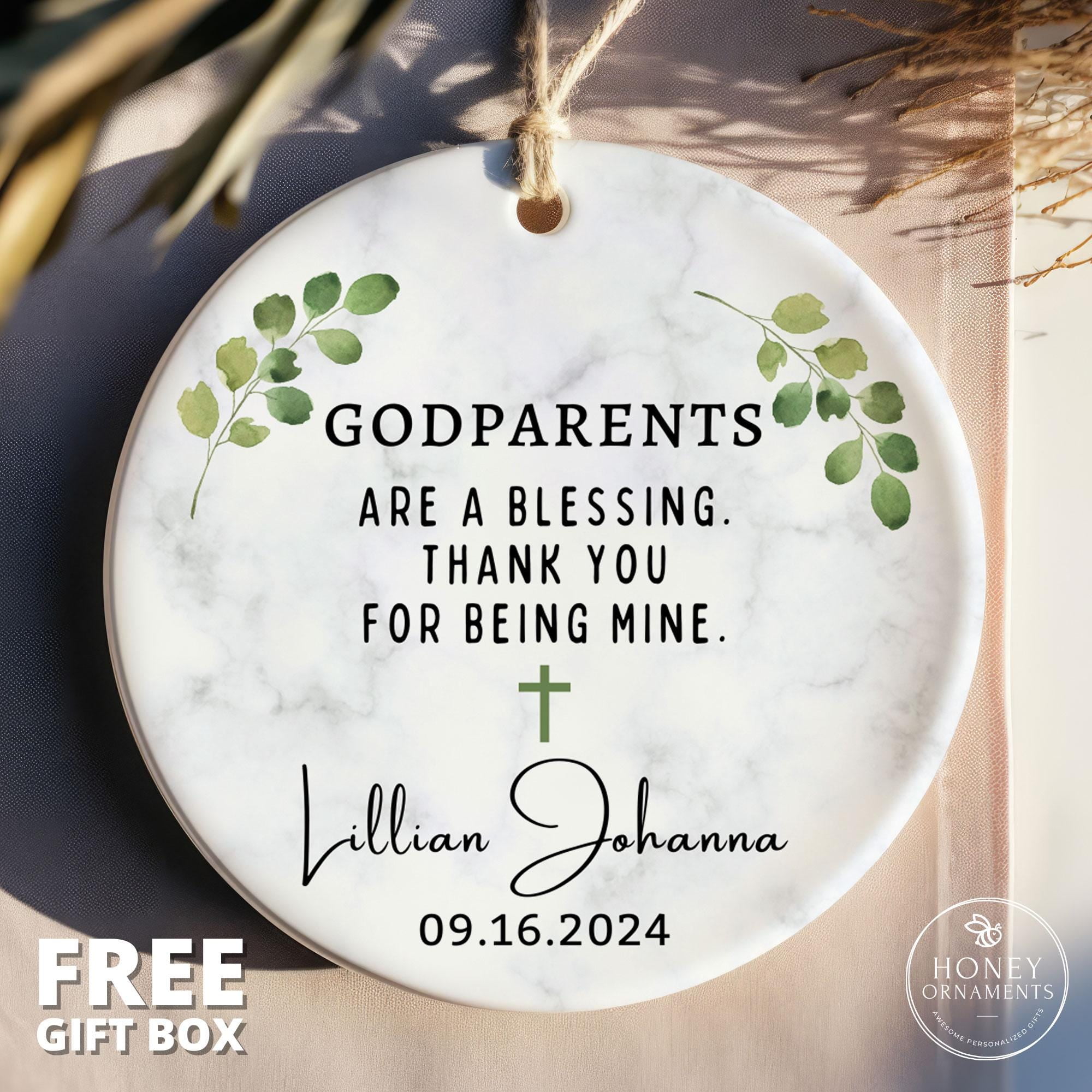 Godparents Ornament — Personalized Godmother & Godfather Thank-You ...
