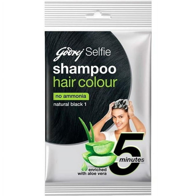 Godrej Godrej Selfie 5 Minute Shampoo Hair Colour, Natural Brown (Pack ...