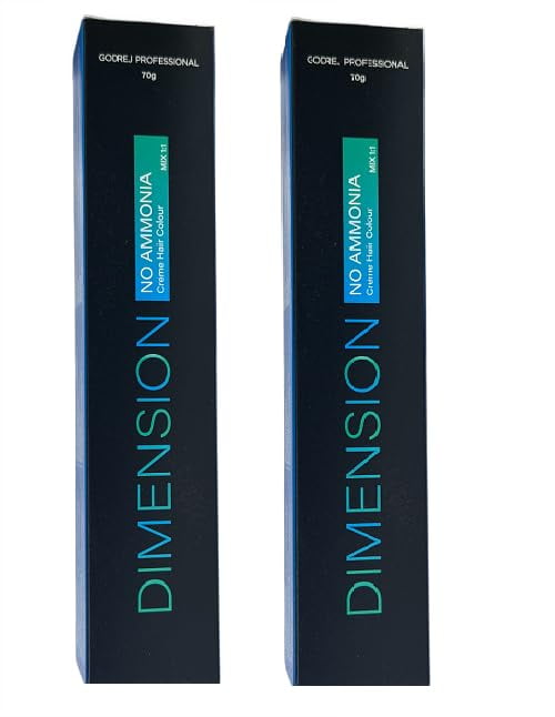 Godrej Professional Dimension No Ammonia Creme Hair Colour 70gm Pack Of 2 Number No 1 Black 70 ...