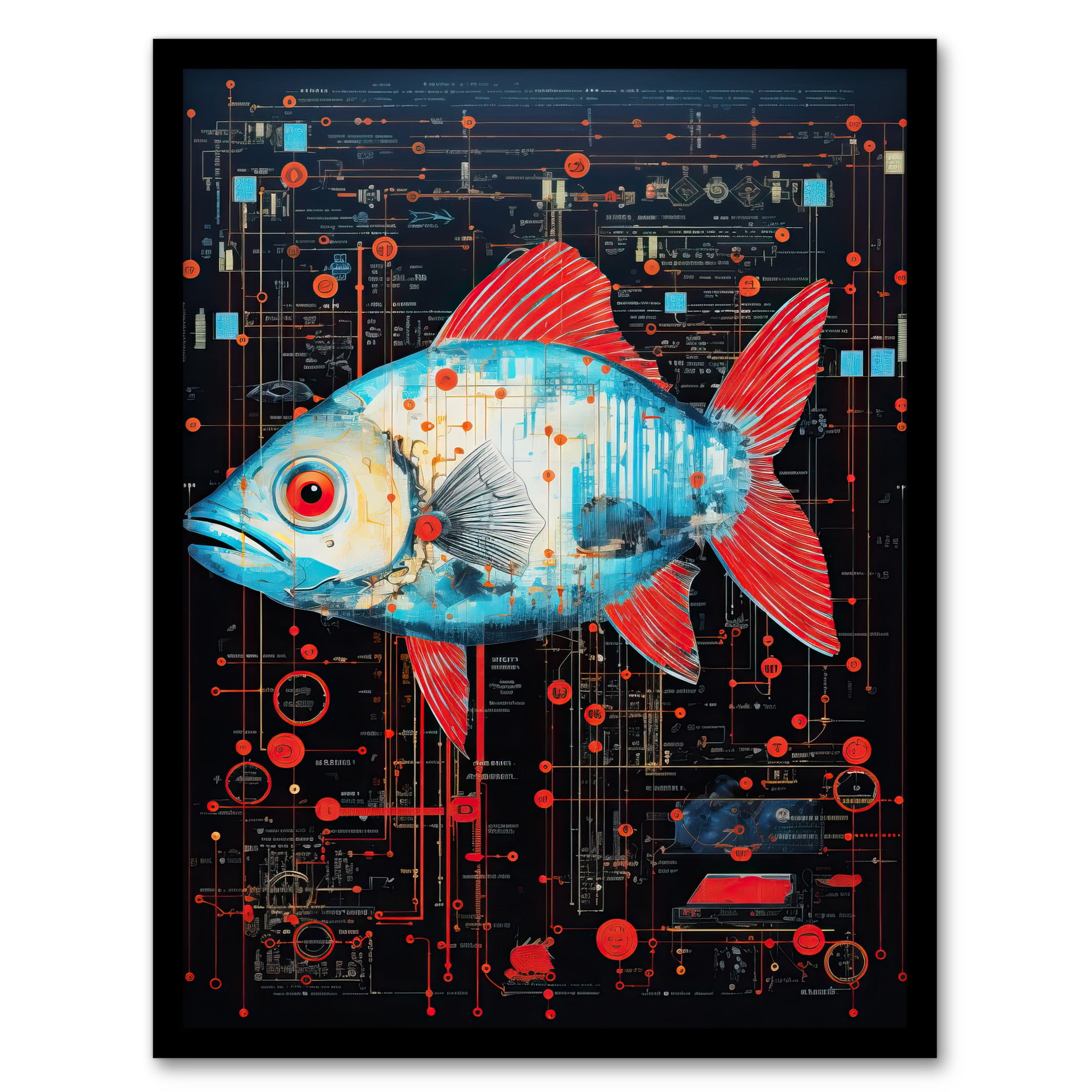 Gods Blueprint Fish Unclassified Creation Files Robot Hybrid Secret Military Schematic ...