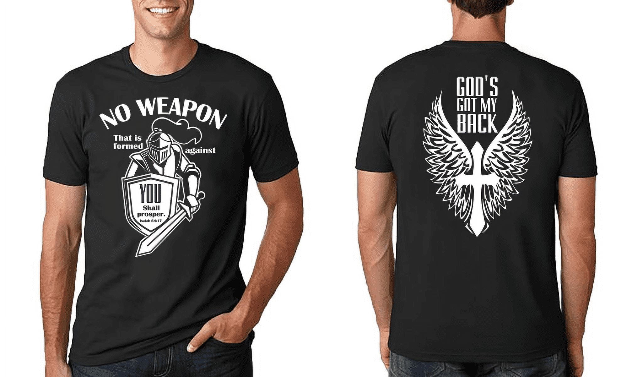 Gods Got My Back Tee Faith T-Shirt Bible Verse Christian Shirt Jesus ...