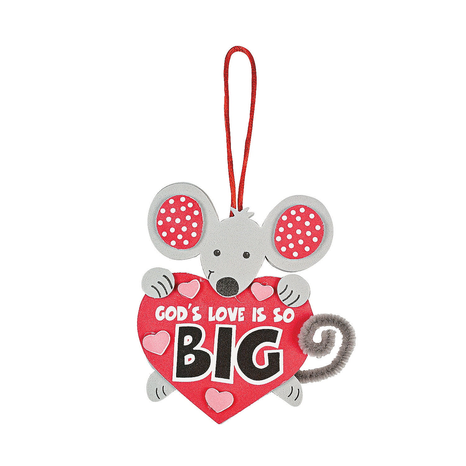 Gods Love Is So Big Mouse Craft Kit- Craft Kits - 12 Pieces - Walmart.com