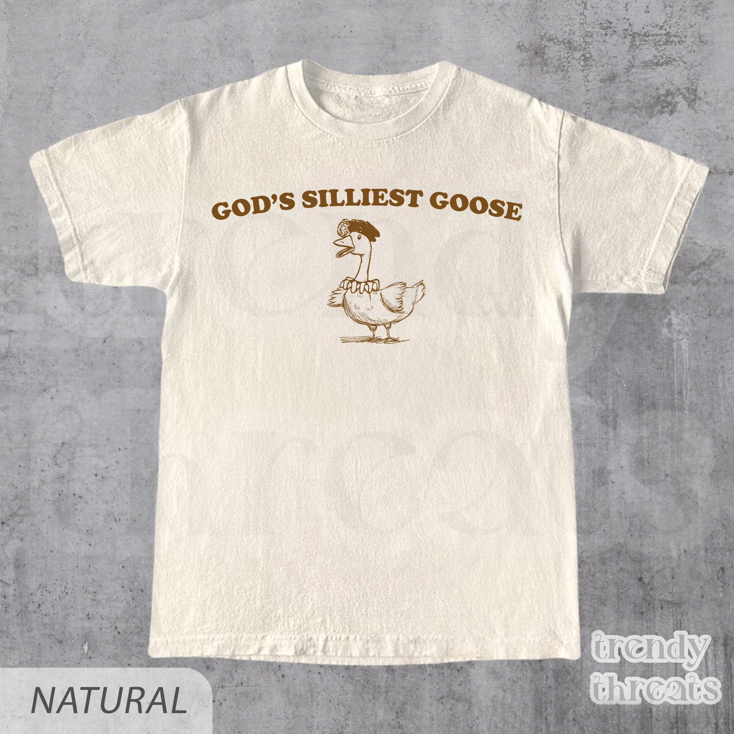 Gods Silliest Goose Shirt, Funny Goose T-Shirt, Sarcastic Tee, Retro ...