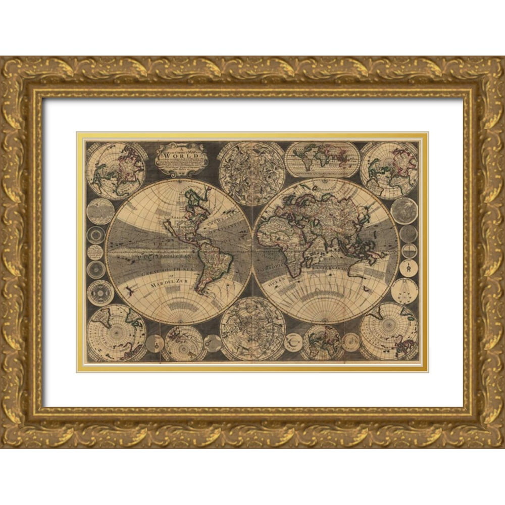 Godson, W. 18x13 Gold Ornate Wood Framed with Double Matting Museum Art ...