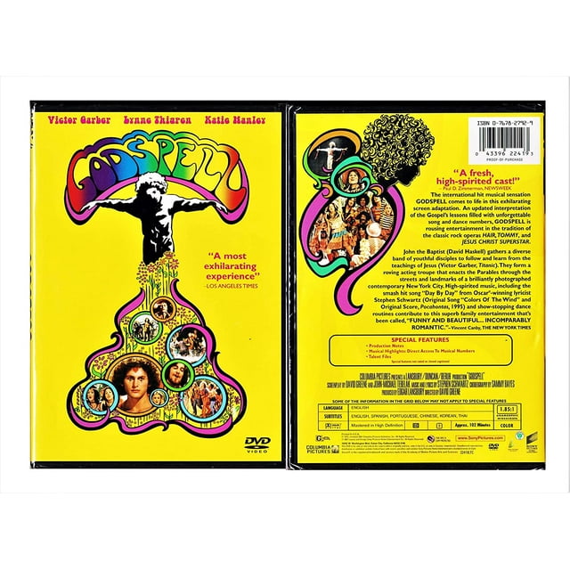 Sony Pictures Godspell DVD - Music & Performance, Movie Song Release ...