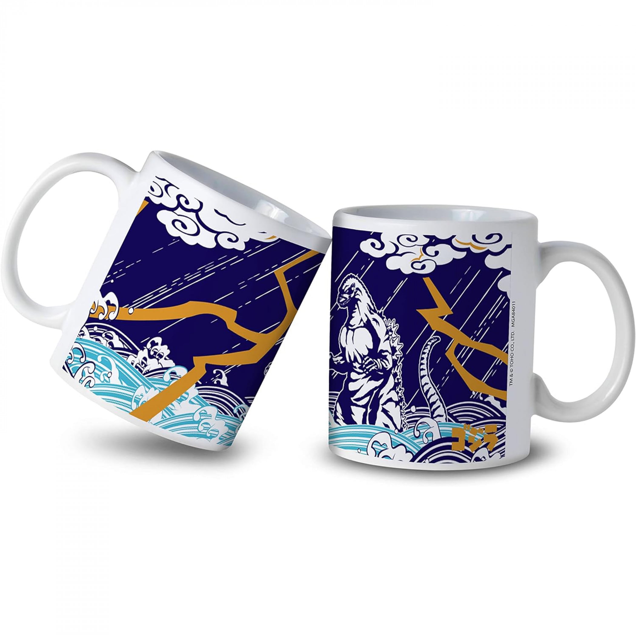 Godzilla 877731 11 oz Ocean Lightning Ceramic Mug, Multi Color ...