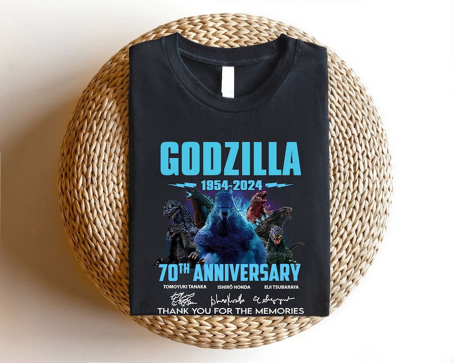 Godzilla 1954 2024 70th Anniversary Thank You For The Memories T-Shirt ...