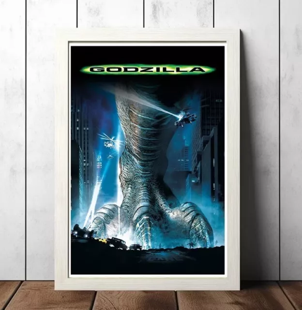 Godzilla 1998 Movie Film Poster, Poster Printing Classic Movie Wall Art ...