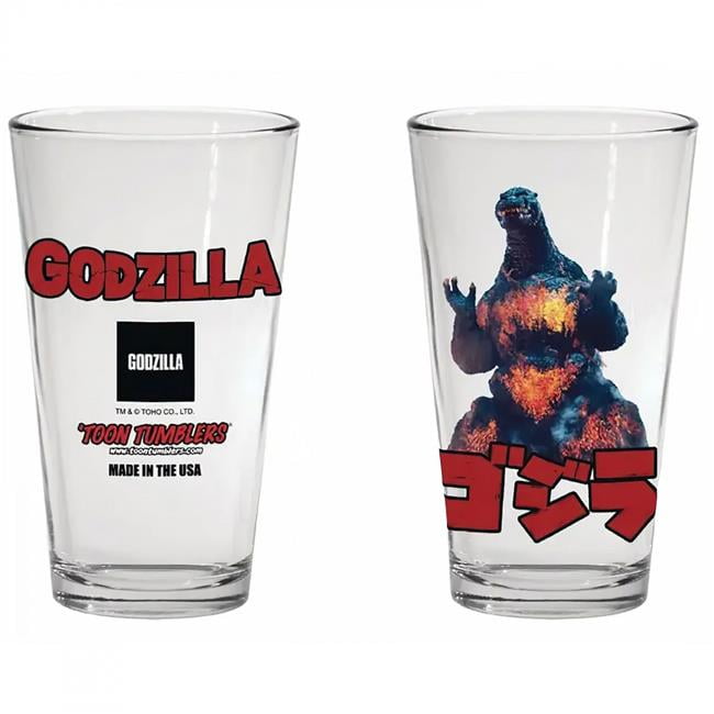 Toon Tumblers Burning Godzilla Pint Glass - Walmart.com